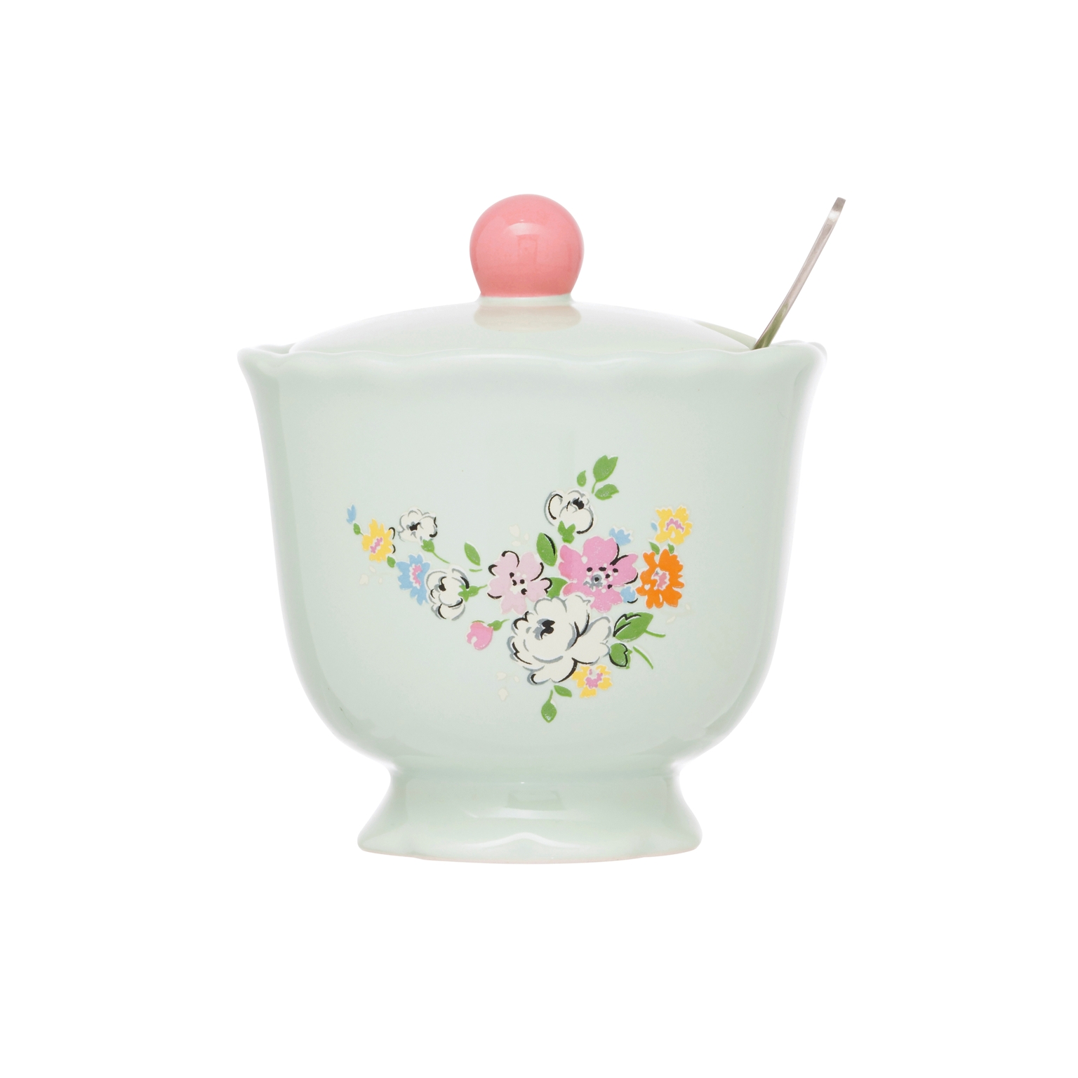 CK FLH SUGAR BOWL & SPOON SET - D and M Garden Centre