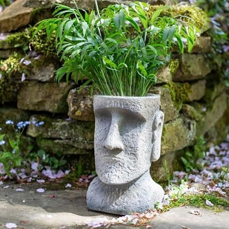 Easter Island Head Planter M - D and M Garden Centre