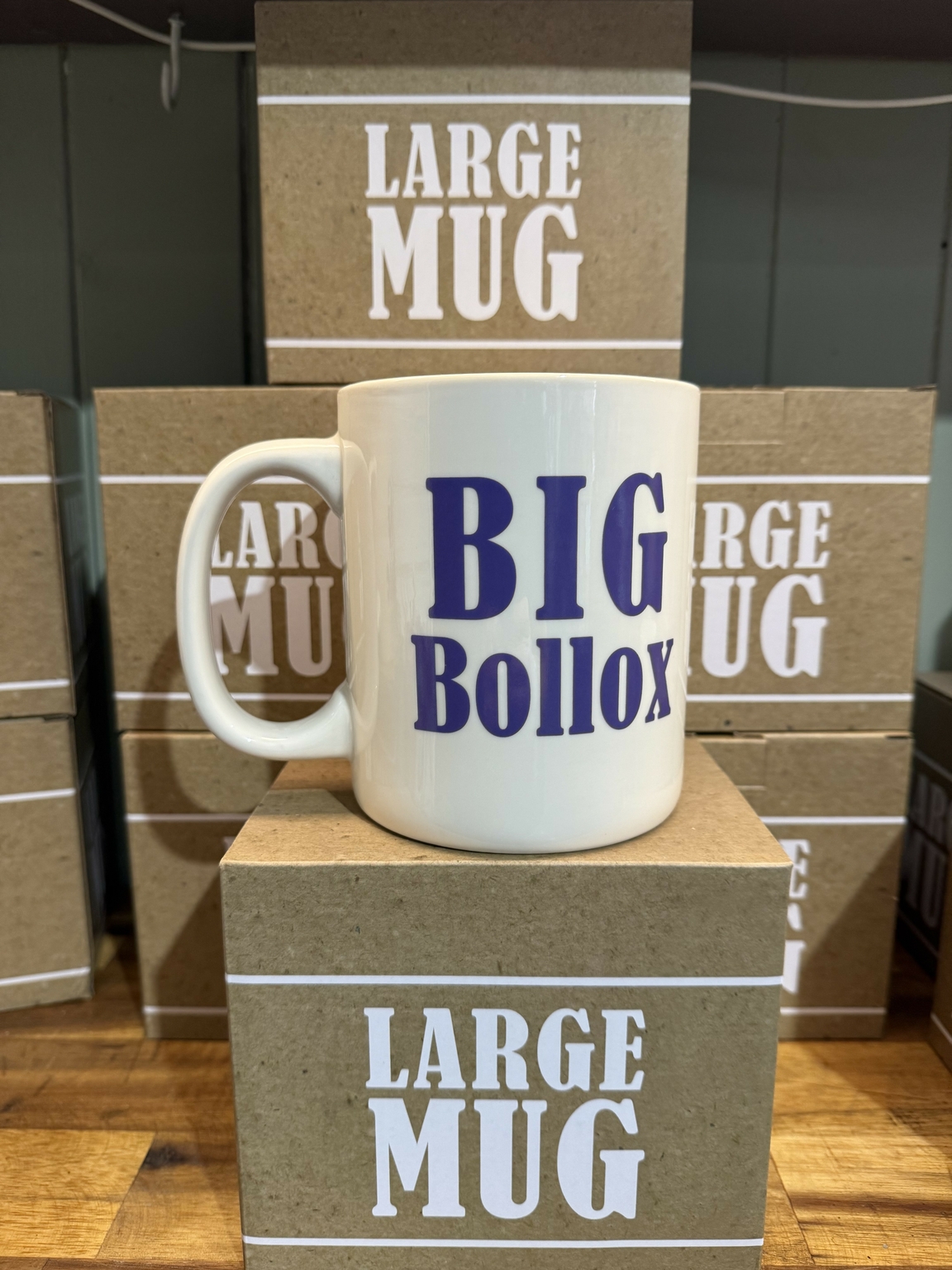 Extra Large Mug Big Bollox - D and M Garden Centre