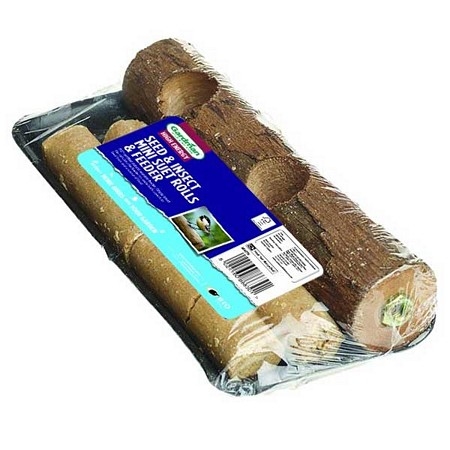 GM Seed and Mealworm Mini Suet Rolls and Feeder - D and M Garden Centre