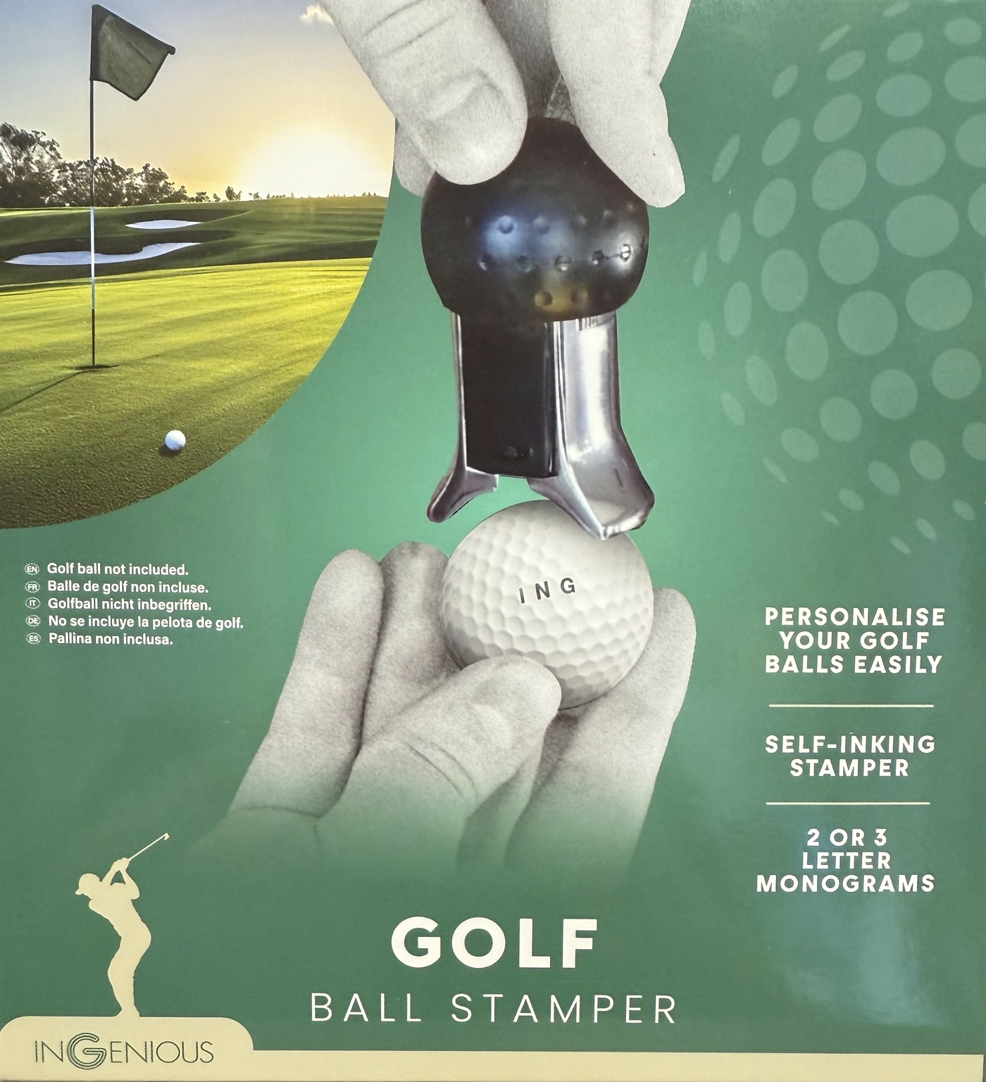 Golf Ball Monogram Stamper - D and M Garden Centre