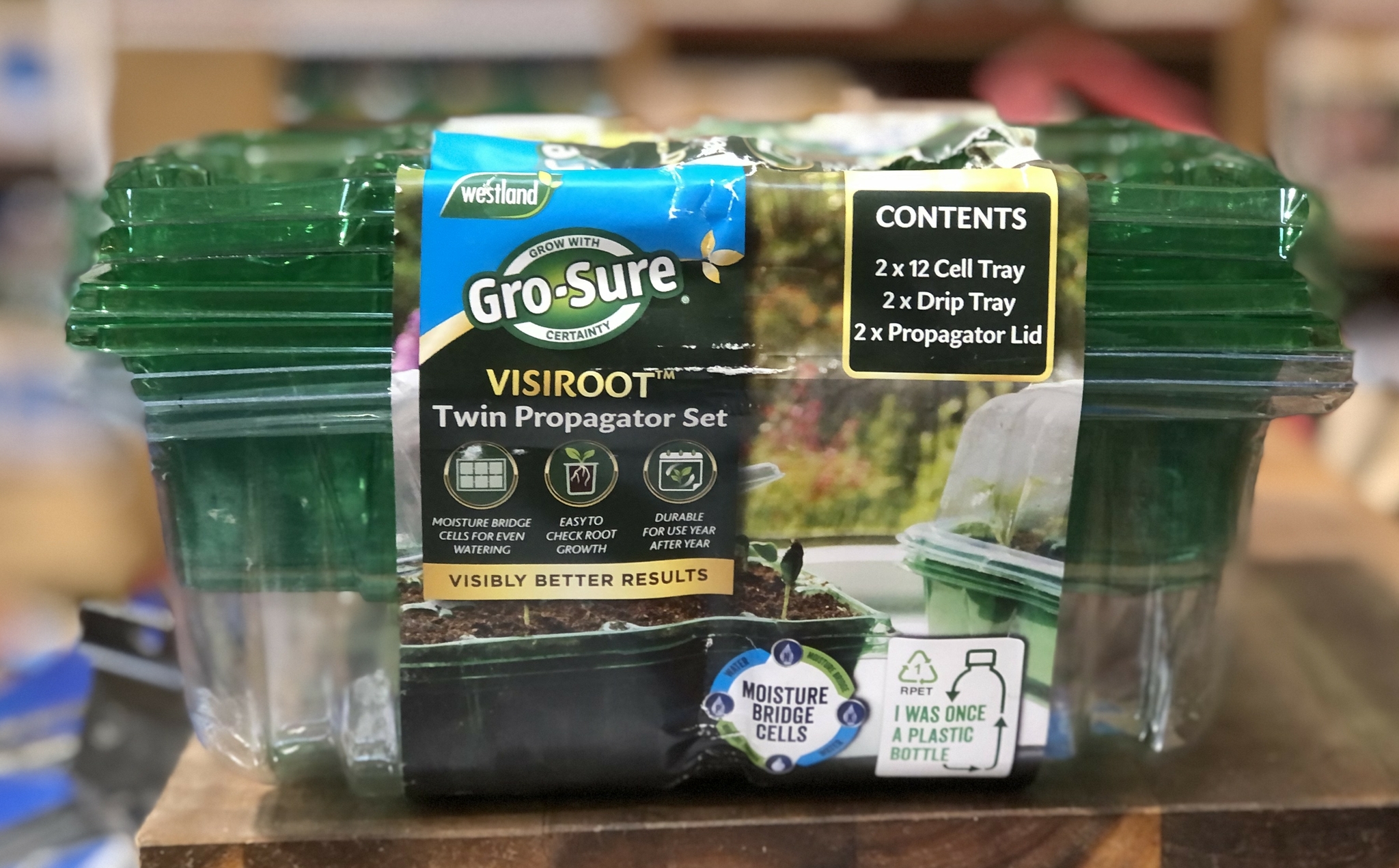 Gro-Sure Visiroot twin Propagator Set - D and M Garden Centre