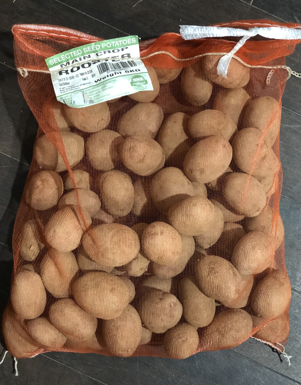 Rooster Maincrop 5kg Seed Potatoes - D and M Garden Centre
