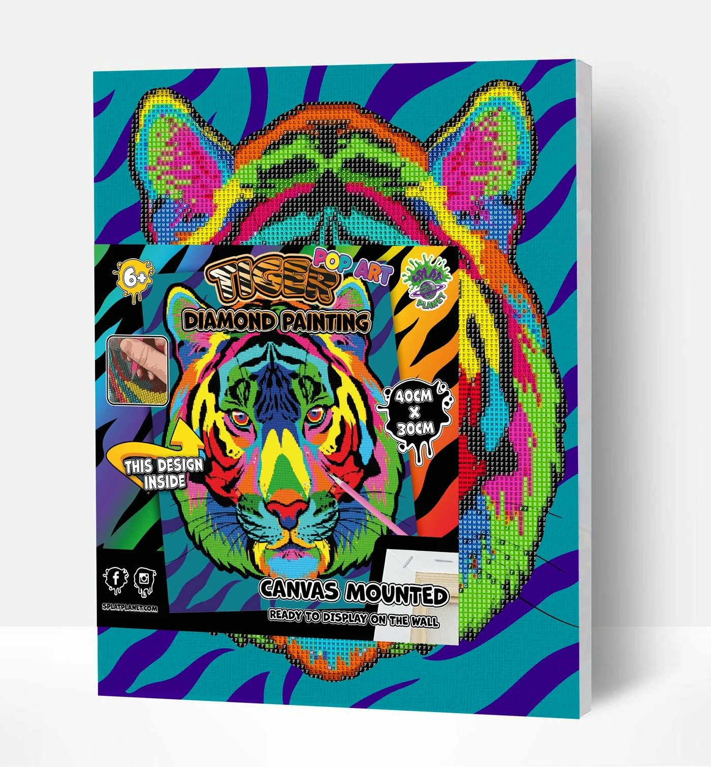 Tiger Diamond art - D and M Garden Centre