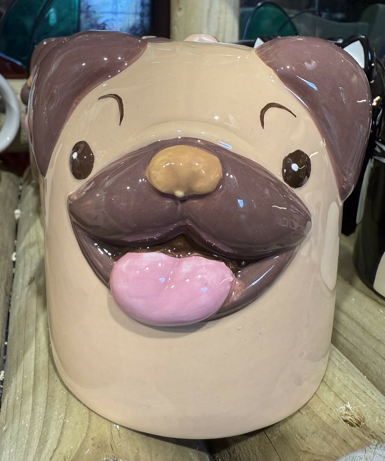Upside Down Mug, Pug - D and M Garden Centre